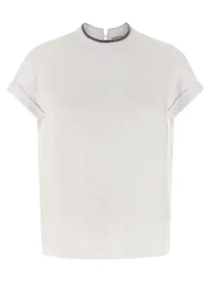 Brunello Cucinelli Monile’ Jersey T-shirt - White