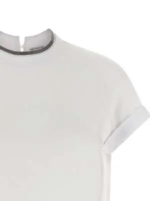 Brunello Cucinelli Monile Jersey T-shirt - White