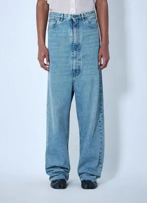 MAISON MARGIELA Wide-leg Denim Trousers - Blue