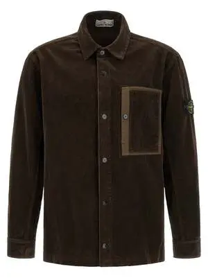 Stone Island 1200016' Overshirt - Brown