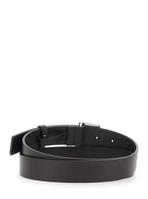 Fendi Leather Ff Metal Belt