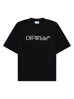 Off-White T-shirt With Logo - Black