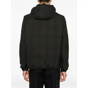 Burberry Check Pattern Hooded Jacket