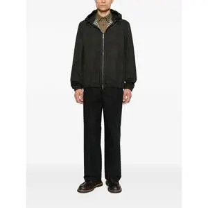 Burberry Check Pattern Hooded Jacket