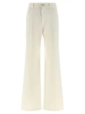 Brunello Cucinelli Cotton Denim Jeans - White