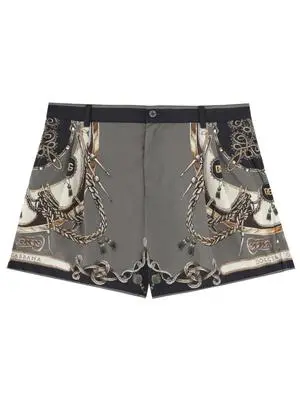 Dolce & Gabbana Swimsuit With Print - Gray