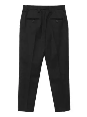 Prada Safety-pin Detail Wool Trousers