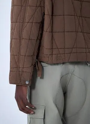 Stone Island Short Parka Jacket - Brown