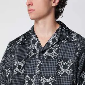 Amiri Ma Check Camp Checked Silk Camp Shirt