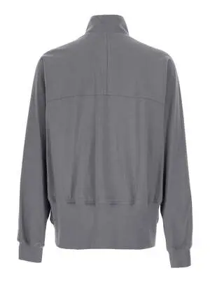 Rick Owens Zipfront Jogger With Zip Closure And Logo Gray