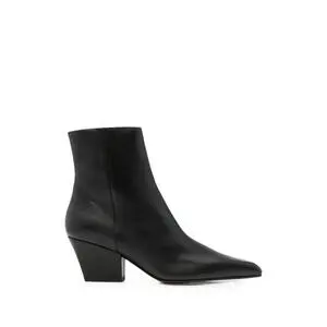 Paris Texas Leather Ankle Boots - Black