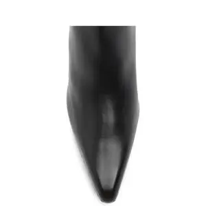 Paris Texas Leather Ankle Boots - Black