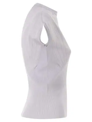 Sportmax Ribbed Viscose Jumper - Blue