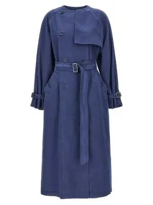Max Mara Calao Trench Coat - Blue