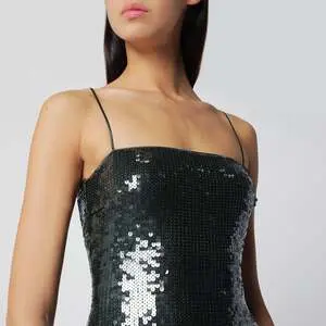 ROTATE BY BIRGER CHRISTENSEN Sequin Maxi Dress - Green