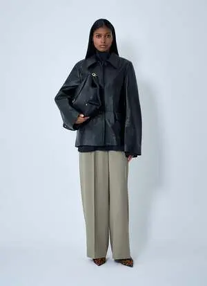 TOTEME Grained Leather Jacket
