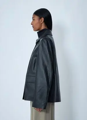 TOTEME Grained Leather Jacket