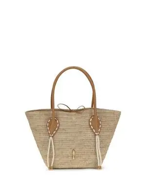 CHRISTIAN LOUBOUTIN Venus Basket Bag - Cream