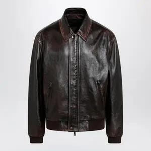 Prada Nappa Leather Bomber Jacket