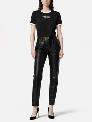 Versace T-shirt With Logo - Black