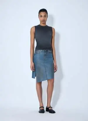 Our Legacy Asymmetric Denim Skirt