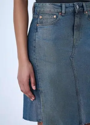 Our Legacy Asymmetric Denim Skirt
