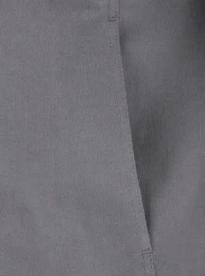 Rick Owens Bauhaus Jogger' Grey Sweatshirt With High Collar And Asymmetrical Zip Closure In Cotton For