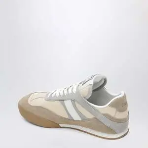Chloé Kick Sneakers In Leather And Suede In Dove Grey - Gray