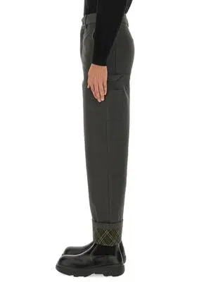 Burberry Regular Fit Cotton Carpenter Pants - Multicolor