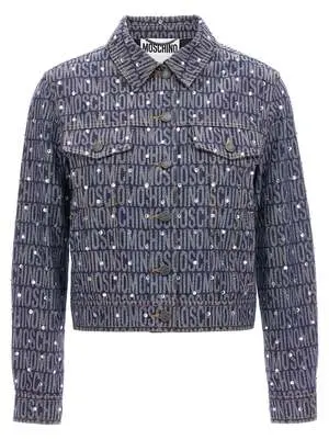 Moschino Logo' Jacket - Blue