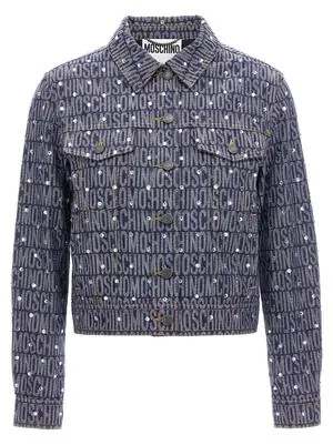 Moschino Logo' Jacket - Blue