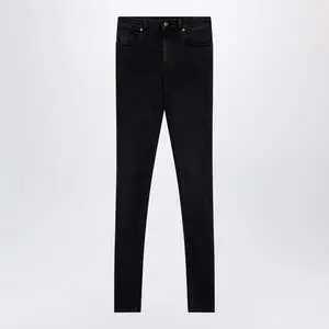 Gucci Skinny Washed Cotton Denim Jeans - Black