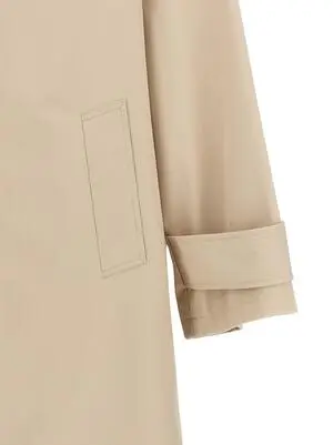 Thom Browne Water Repellent Cotton Trench Coat - Cream