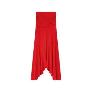 GANNI Skirts Asymmetric & Draped Skirts - Red