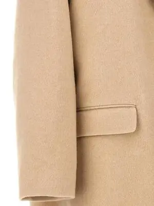Isabel Marant Étoile Efezia Wool Blend Coat - Cream