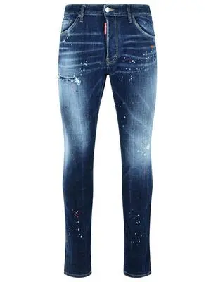 Dsquared2 Cool Guy' Medium Wash Cotton Denim Jeans - Blue