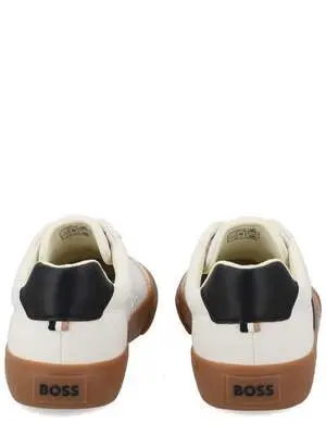 BOSS Logo Leather Sneakers