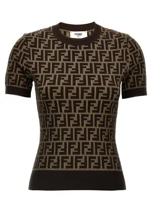 Fendi Ff' Sweater - Brown