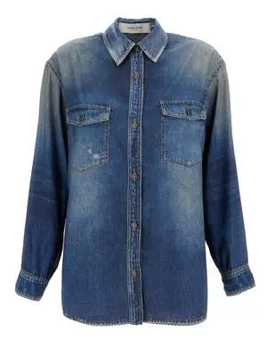 GOLDEN GOOSE Shirt Patty - Blue