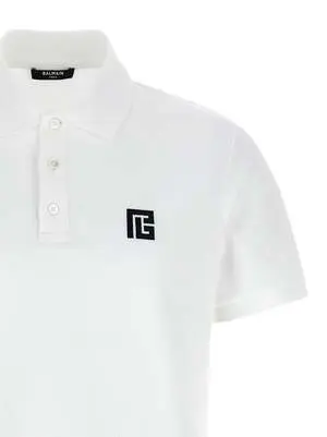 Balmain Embroidery Polo Shirt