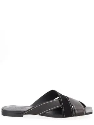 TOD'S Cross-strap Sandal - Black