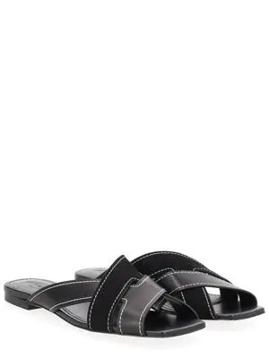 TOD'S Cross-strap Sandal - Black