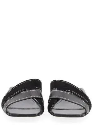 TOD'S Cross-strap Sandal - Black