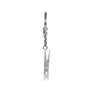 MAISON MARGIELA Clothes Pin Pendant Cable-link Chain - Silver
