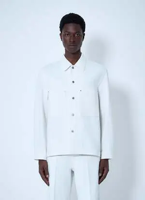 LEMAIRE Cotton Twill Overshirt - White