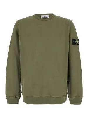 Stone Island Organic Cotton Sweatshirt - Green