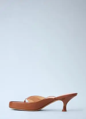 Chloé Junie Heeled Sandals - Brown
