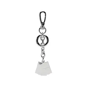 MAISON MARGIELA Playing-card Charm Keyring - Silver