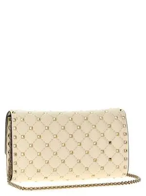 Valentino Garavani Rockstud Spike' Shoulder Bag - White
