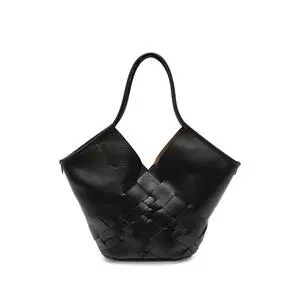 Hereu Woven Leather Shoulder Bag - Black